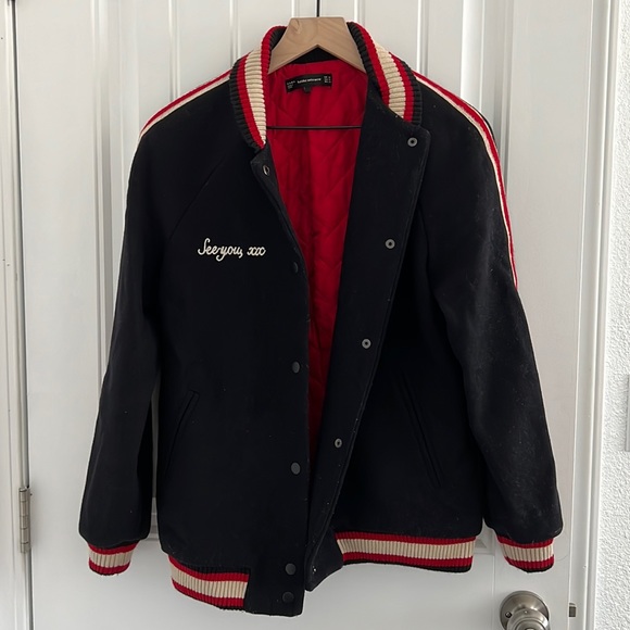 Zara | Jackets & Coats | Zara Varsity Jacket | Poshmark